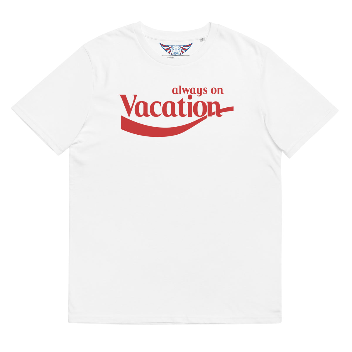 Men's "Always On Vacation" Organic Tee – The Runway Boyz Apparel