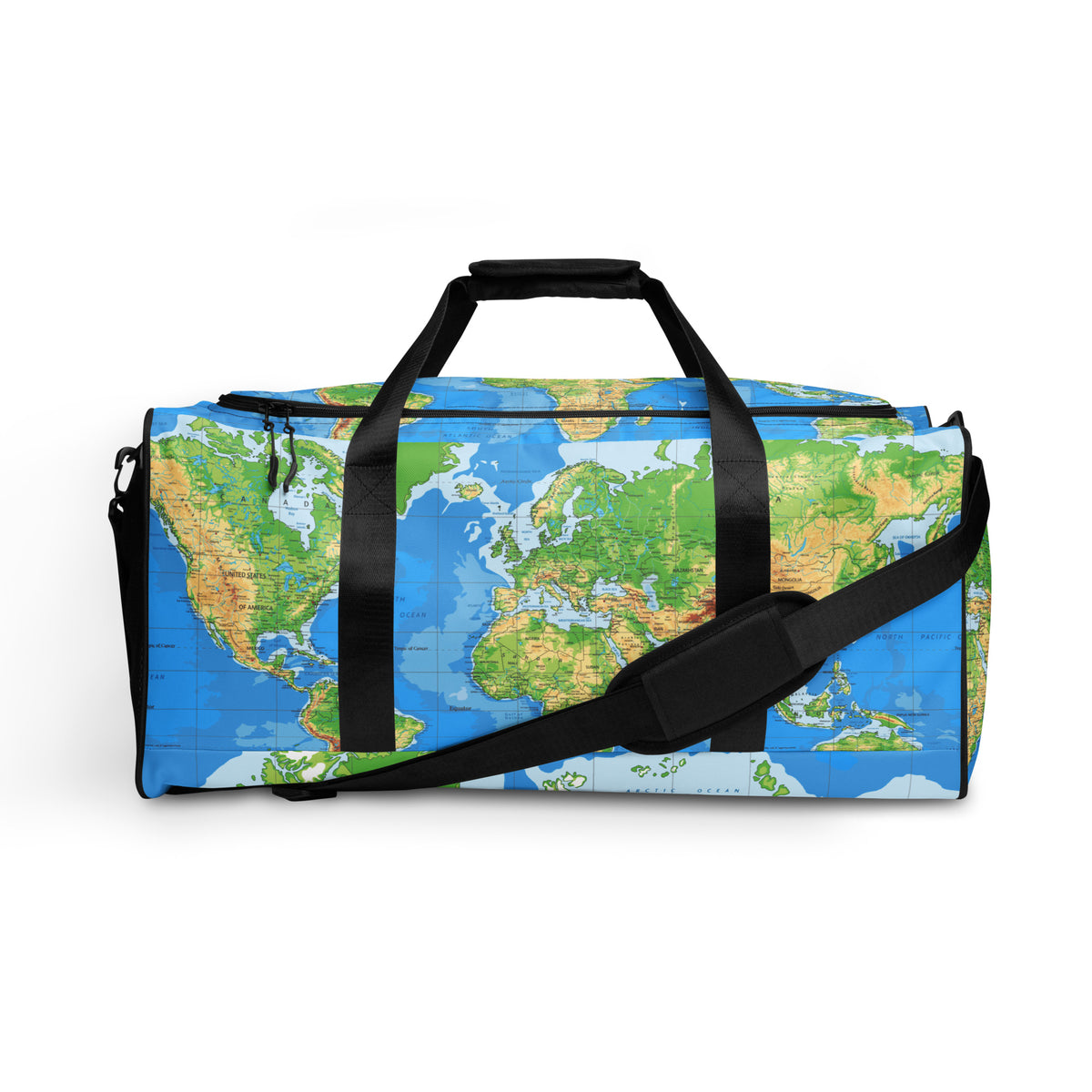 World Map Duffel Bag – The Runway Boyz Apparel